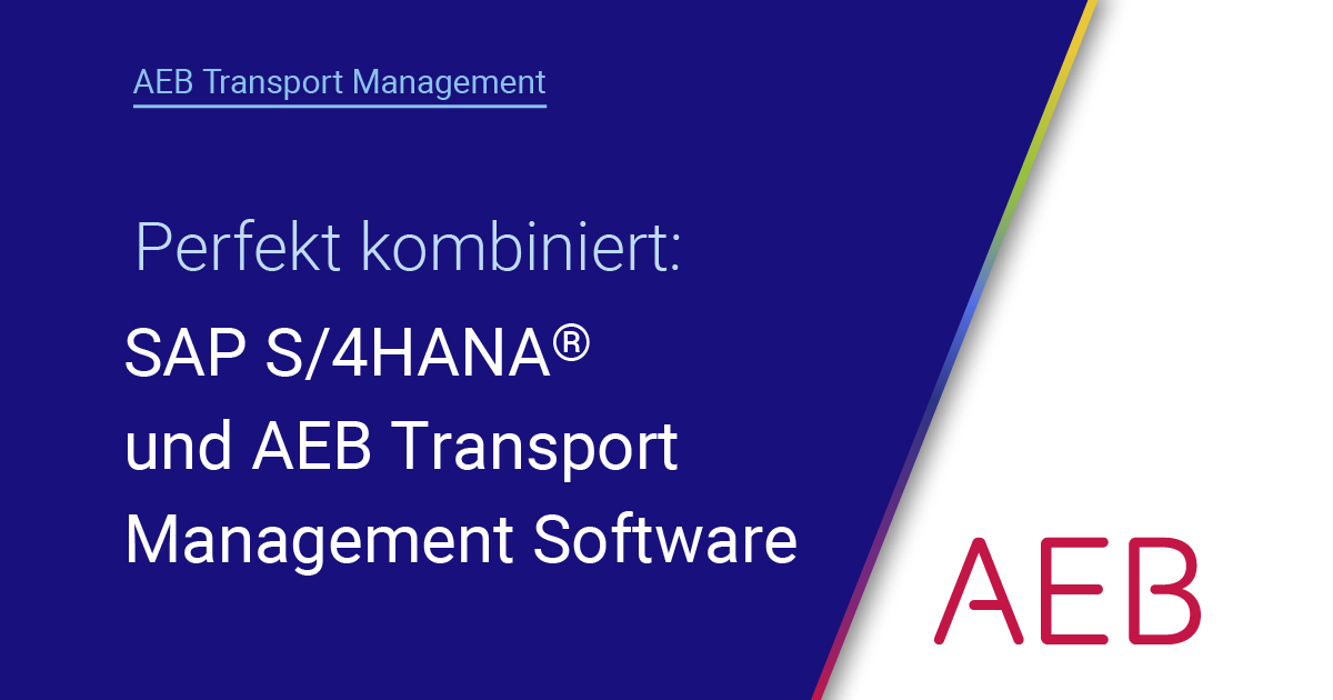 AEB transport management for SAP S/4HANA®