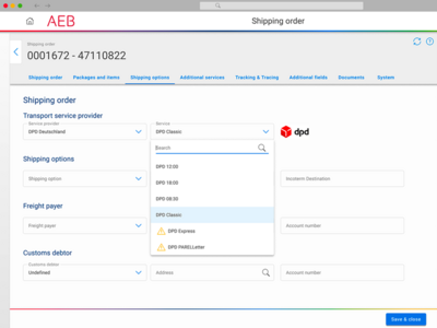 Transport planning software for supply chain performance